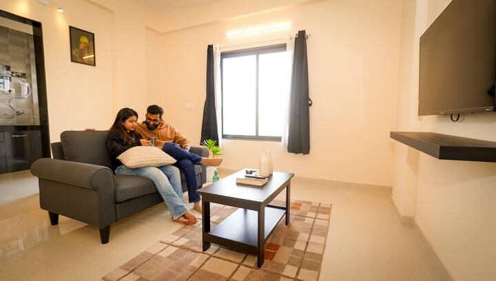 Furnished 1bhk Near Eon It Park, Kharadi With Wifi - 浦那