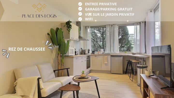 Appartement 1 Chambre, Rez De Chaussée Avec Garage - Montbéliard