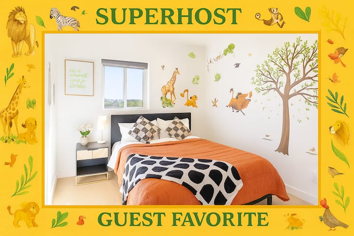 S2 2025 Nice & Cozy Home • 5 Mins To Disneyland - Anaheim