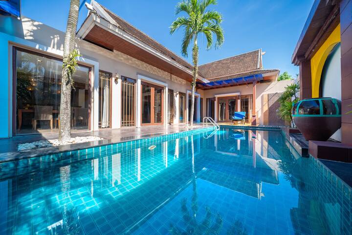 绿洲泳池别墅，3卧室，适合家庭入住 S4 - Phuket