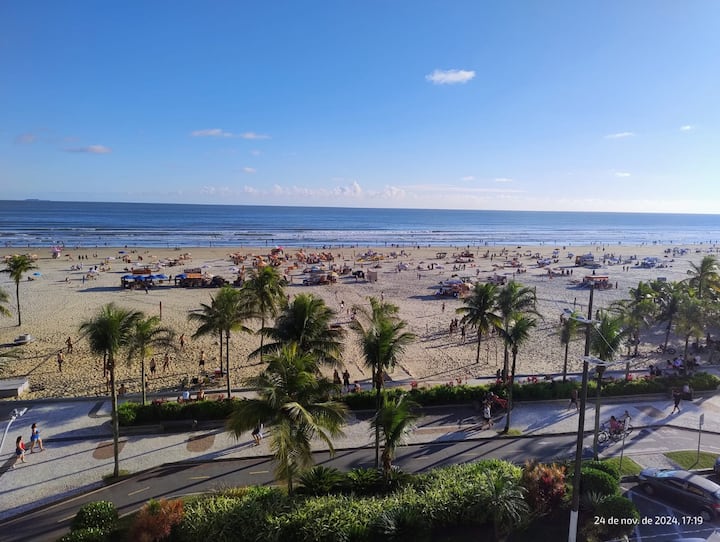 Apto Canto Do Forte De Frente Para O Mar - Santos