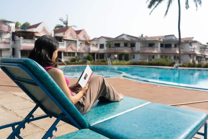 Lotus Beachside 2bhk Retreat - Stunning Fieldview - Goa