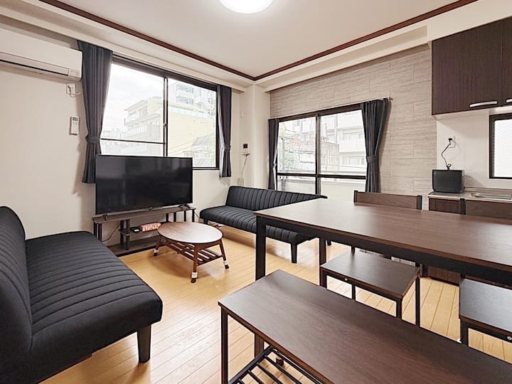 Open Sale 羽田空港乗換無し 人気の蔵前駅6分のお部屋 無料Wi-fi完備 - Asakusa