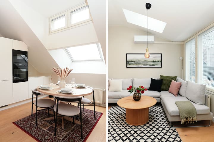 Bright & Modern Scandinavian Attic Suite - Helsinki