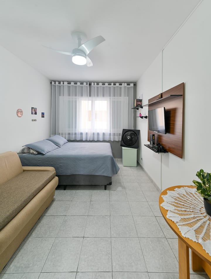 Studio150m Da Praia, 300m Shopping, 2km V Belmiro - Santos