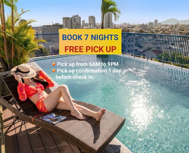 Studio Apt- Free Pick Up 7n - Pool, Gym - ダナン 州