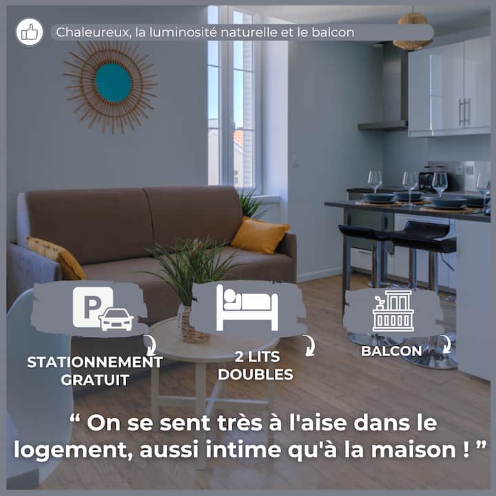 "La Girelle"- 4 Pers – Balcon- Parking Gratuit - Bourg-en-Bresse