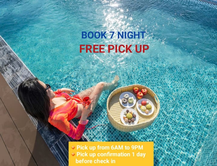 Apt 2 Bedroom, 2wc, 100m2 - Free Pick Up 7n ,Pool - Da Nang