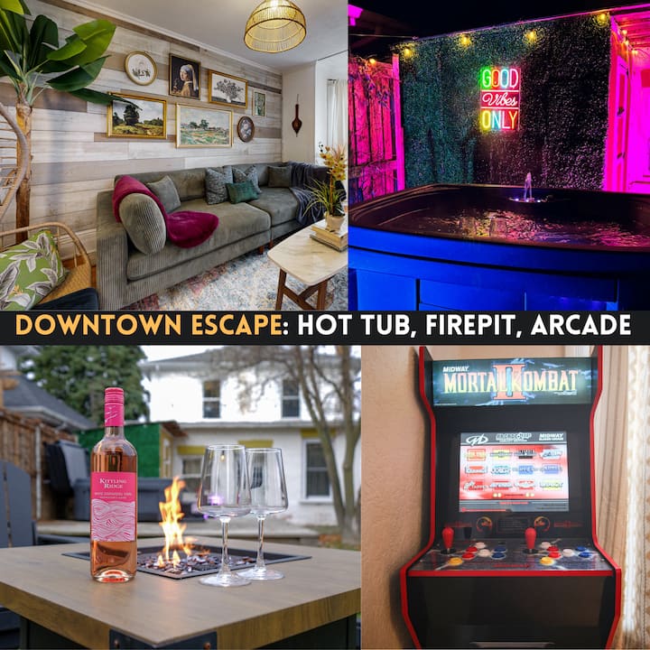 Dt Century Home: Hottub, Firepit, Backyard, Arcade - Bowmanville