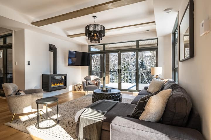 Le Refuge Ski Tremblant 3br, Spa/gym -Au Verbier - Mont-Tremblant