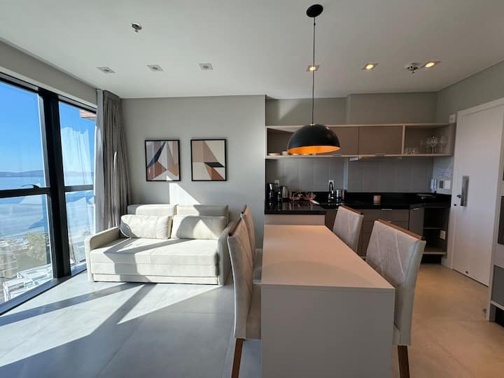 Flat Com Vista Mar Panorâmica, 3 Min Da Praia. - Itapema