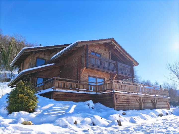 Chalet D'exception éCo-responsable Avec Sauna - Ain