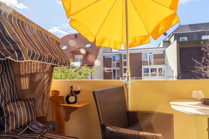 Balkon - Apartment - Sonnenanbeter- Backbord - Norderney