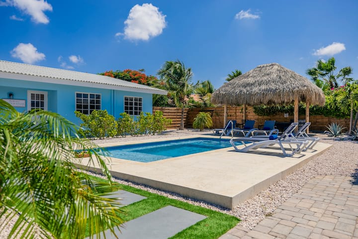 Flip Flop Haven|pool,palapa & Bbq|5min> Eaglebeach - Aruba