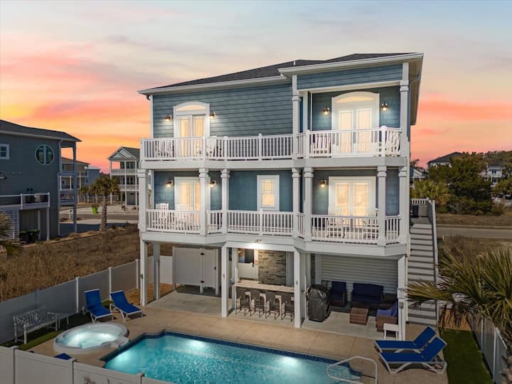 Beach House: Gameroom, Heatedpool, Hottub, Tikibar - Ocean Isle Beach, NC