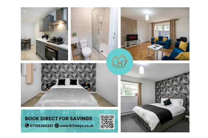 20%off|7nightstay|relocation|family|wifi|sleeps9 - Leicester