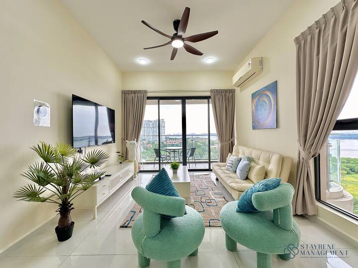 Country Garden Danga Bay•3br/9pax/seaview/balcony - Johor Bahru