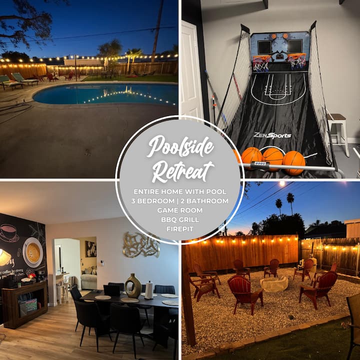 Funoasis :Gameroom|firepit|3bd2b|pool|escape - Hemet, CA