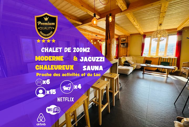 Les Abeilles Des Xettes (15pers) Sauna Et Jacuzzi - Gérardmer