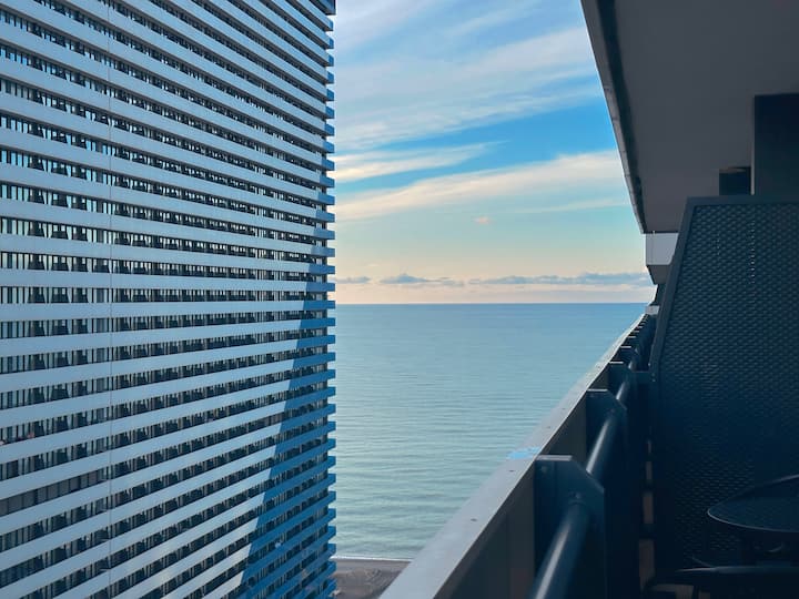 Bedroom & Livingroom | 32 Floor | Mountain & Sea - Batumi