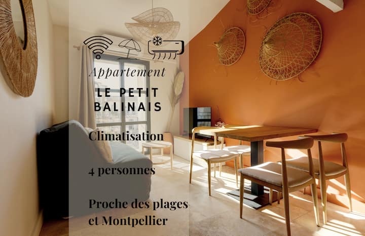 096 - Le Petit Balinais - 4pers - Clim - Wifi - Pérols