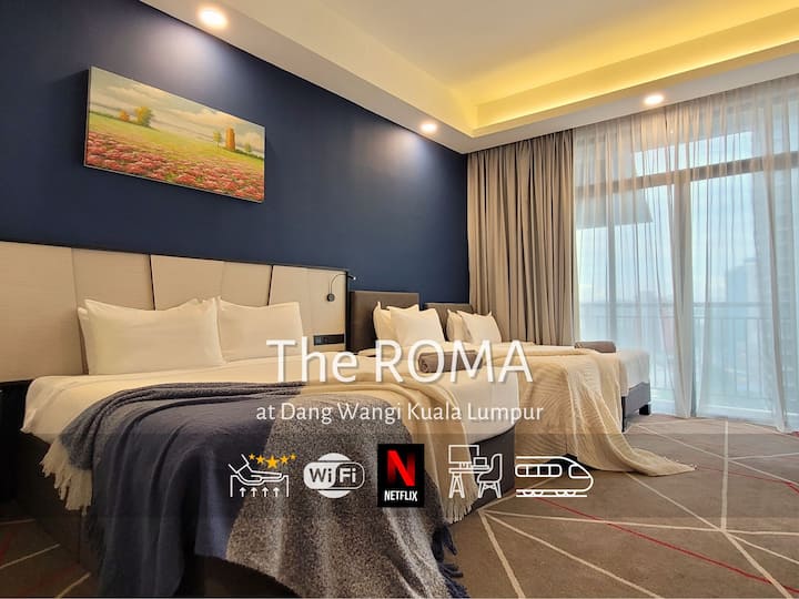 Deluxe Klcity 5pax 5minlrt Netflix Wifi - Kuala Lumpur