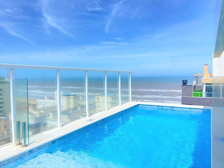 Vista Deslumbrante Para O Mar, Piscina, Garagem - Capão da Canoa