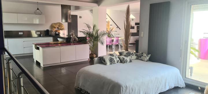 Loft 140 M2 Avec Jacuzzi à 20 Mn Montpellier - Vendargues