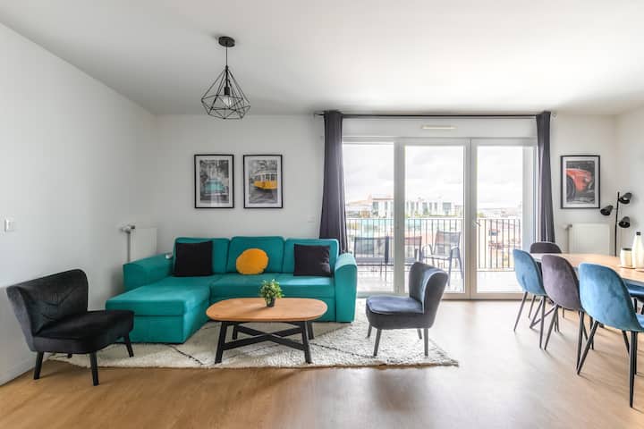 Spacieux Et Cosy Avec Parking - Porte de Paris, Saint-Denis