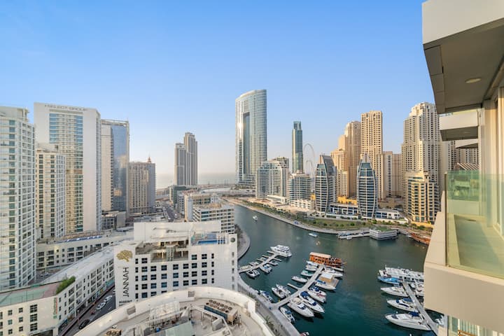 Luxury 1br | Marina Water View W/balcony Near Mall - United Arab Emirates