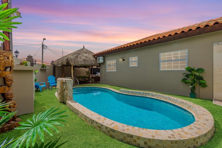 5br Private Pool Getaway|gazebo|bbq|10 Min->beach - Aruba