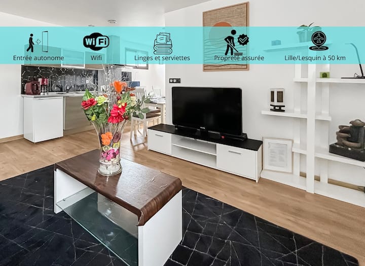 Confort & Calme à Bruay Afin D'explorer Le Nord - Bruay-la-Buissière