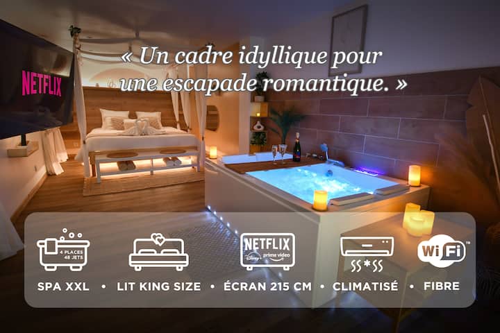 La Gioya - Jacuzzi - Loveroom / Baldaquin / Jardin - La Seyne-sur-Mer
