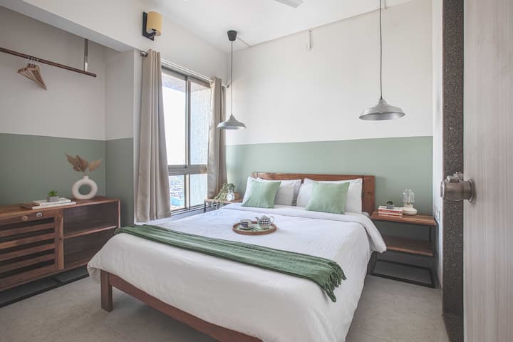 Modern 1bhk |Bke D 1204 |Ac, Smart Tv Wifi|nook&co - Mumbai