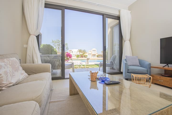 3 Br Town House, Pool+lagoon View @Tawila,el Gouna - Égypte