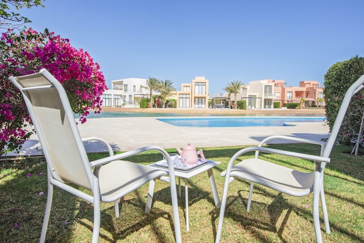 3 Br Town House, Pool+lagoon View @Tawila,el Gouna - Égypte