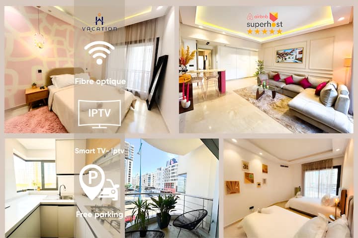 Appartement Central 2 Chambres à Racine - Casablanca