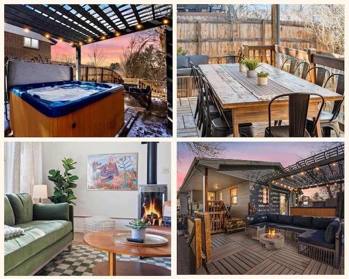 Hot Tub · Games · Huge Yard · Firepit · 2 Kitchens - デンバー, CO