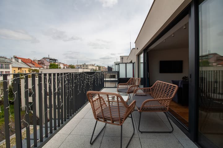 Stay Inn | Penthouse Feel: 3br W/ A/c, Terrace - Prague