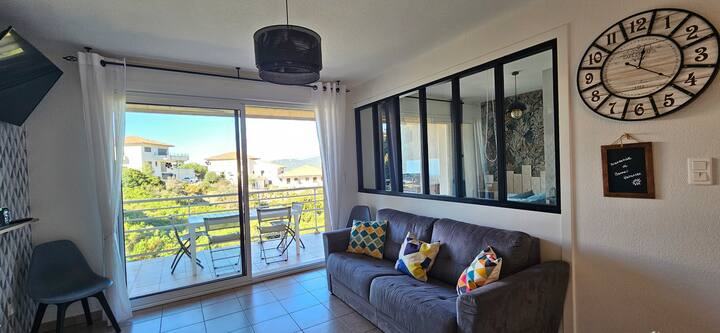 Beau T3 Central - Vue Mer & Piscine - A Funtana - Propriano