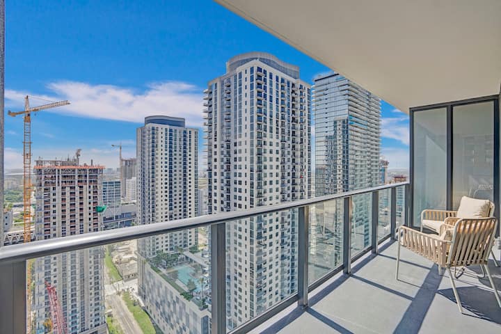 New 2-bdrm Downtown Miami Apartment With Bay Vista - Miami