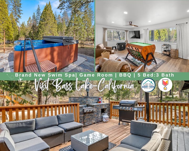 Brand New Swim Spa| Game Room | Bbq | 5 Bed:3 Bath - Yosemite National Park