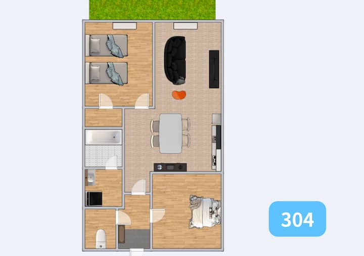 Close To Disney Resort. Clean Room Max4p#304 - 후나바시시