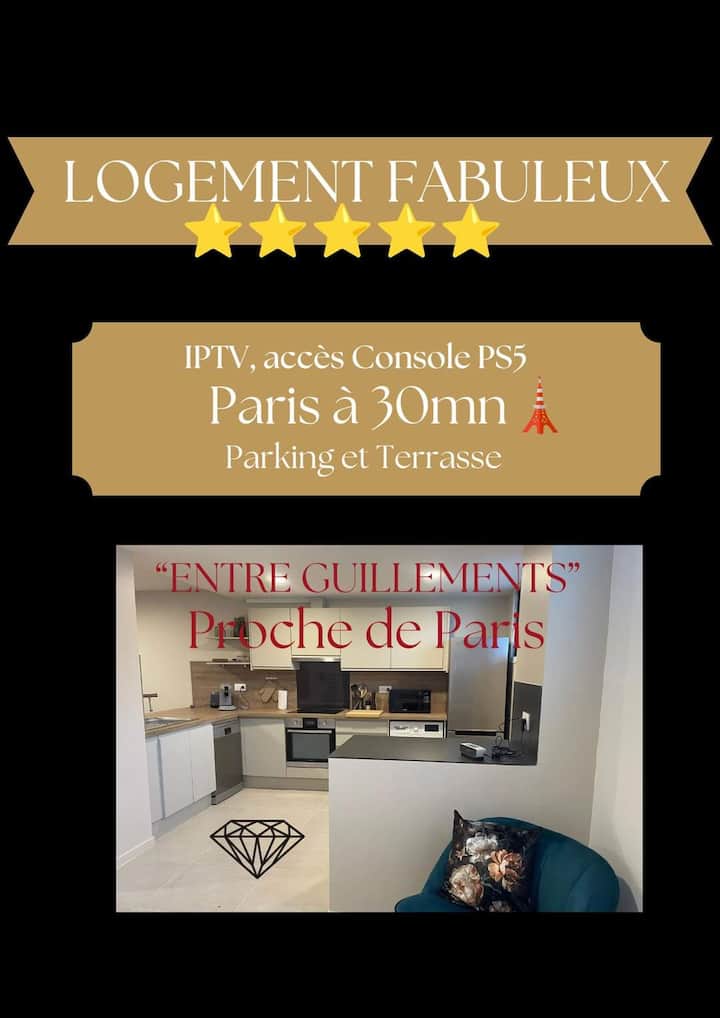Entre Guillemets, Proche Paris Terrasse Et Parking - Saint-Michel-sur-Orge