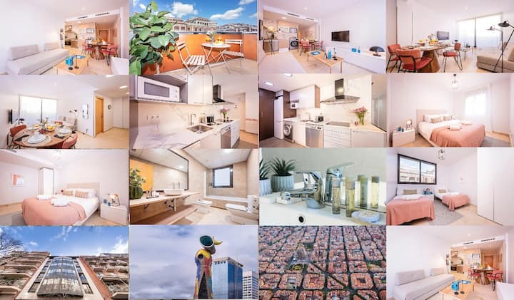 Great 4 Bedroom Groupflat Close Plaza España 10 P. - Barcelona