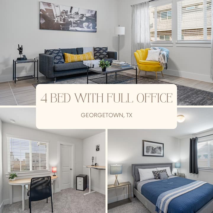 4/2 | Office | Pets Ok | Pool/gym/trails | Garage - Georgetown, TX