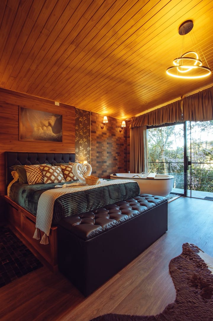 Chalé, Hidromassagem Com Vista, Lareira, Serra - Santo Antônio do Pinhal