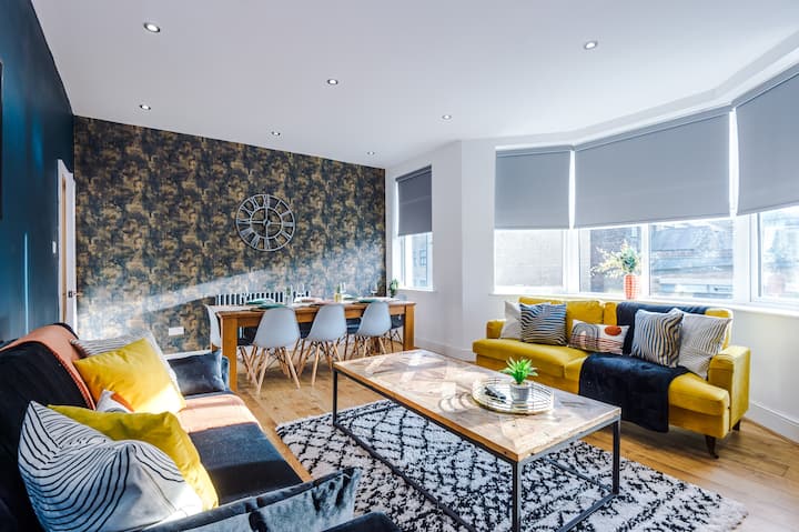 The Gatsby In Harrogate 3 Bedrooms - Parking - Knaresborough