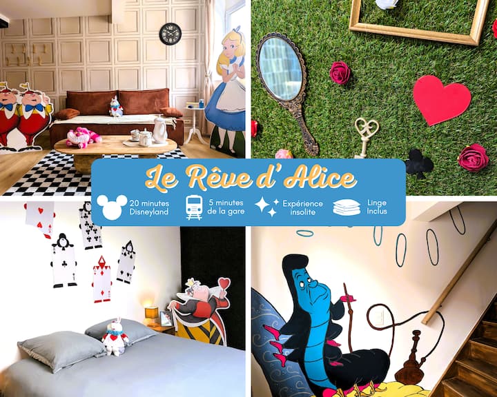 Le Rêve D’alice | 6 Pers, 20 Min Disneyland Paris - ibis Styles Meaux Centre