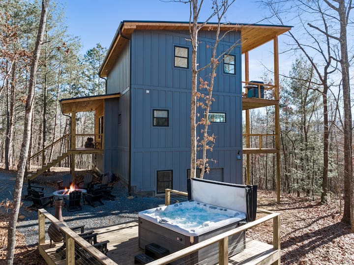 Modern Luxury! Theater, Spa, Views! 5 Miles To Br! - Blue Ridge, GA